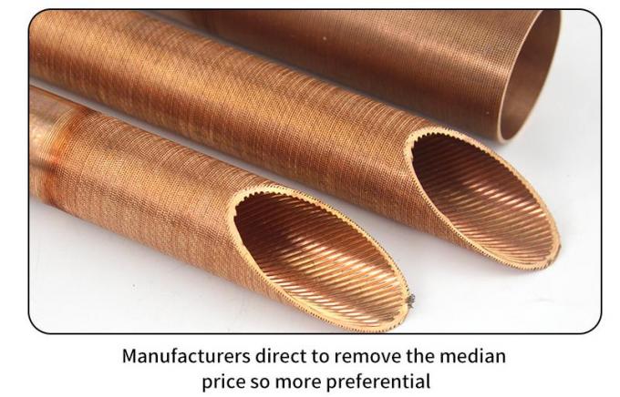 Low Fin Inner Grooved Copper Tube for Air Conditioning fintubes Fin ...
